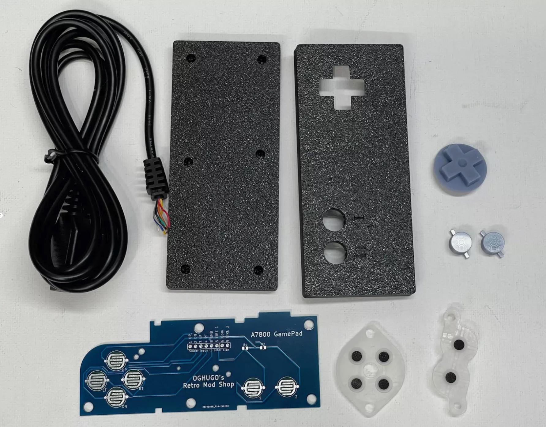 2 Button Gamepad Controller Joystick Works With Atari 2600+ Atari 7800 ...