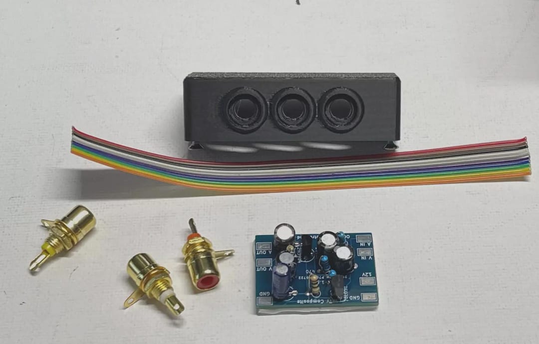 Intellivision Composite Video Mod Board & Back Panel No Cut / No Drill ...