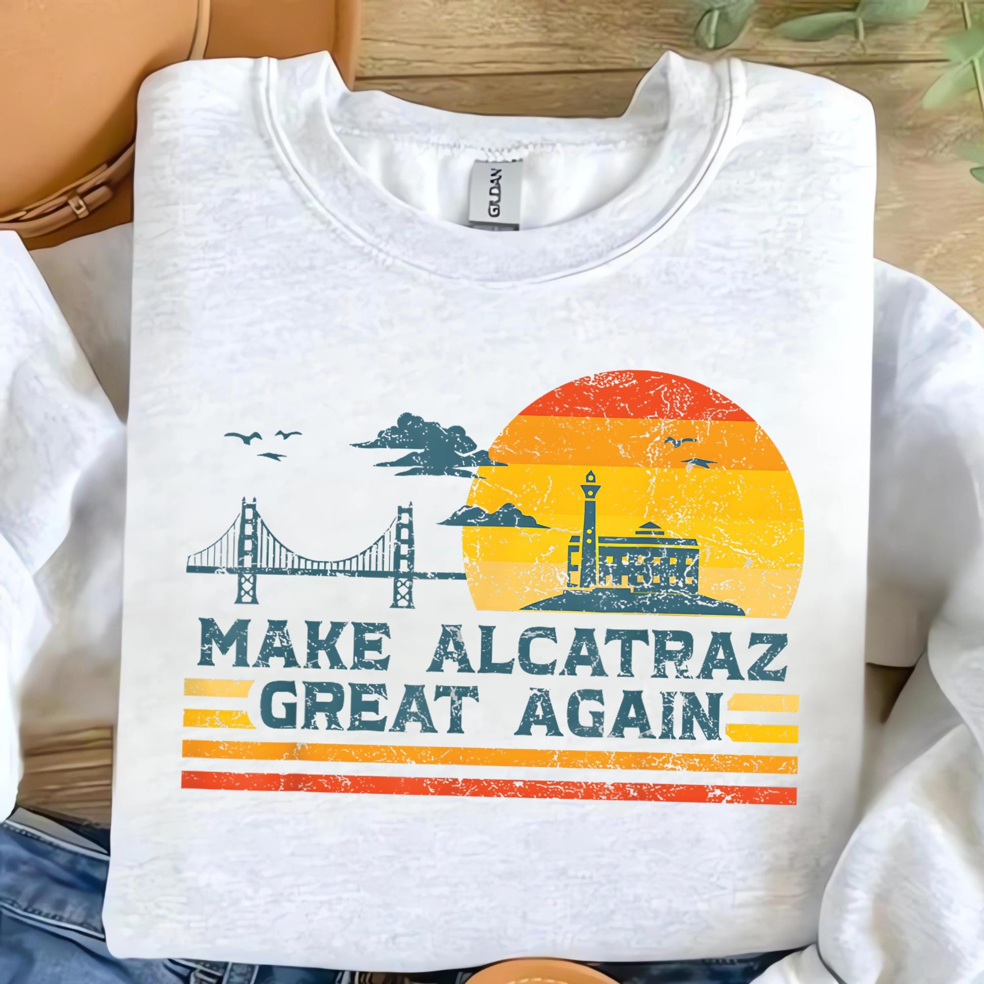 Make Alcatraz Great Again Png – MAGA Png, Trump Funny Design, Funny ...