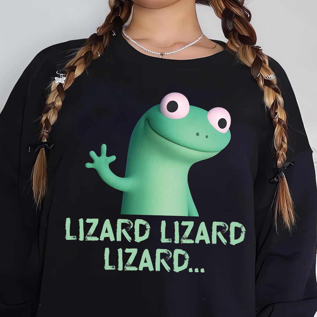 Funny Lizard Lizard Lizard Png, Elio Lizard Meme Tee, Funny Weirdcore ...