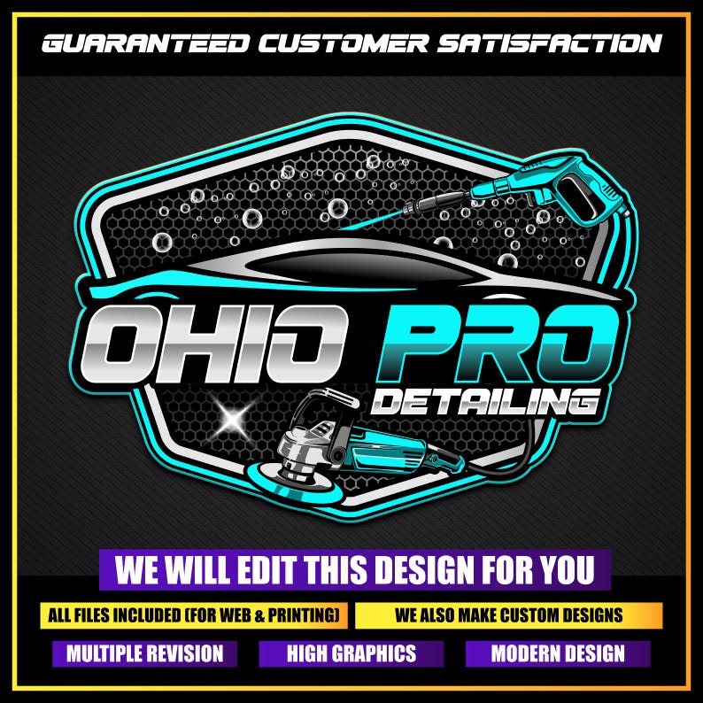 Car Detailing Logo, Auto Paint Logo, Auto Detailing Logo, Car Repair ...