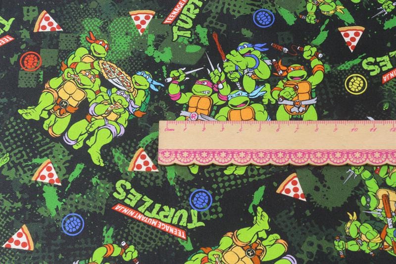 Teenage Mutant Ninja Turtles Fabric 100% Cotton Fabric Cartoon Cotton ...