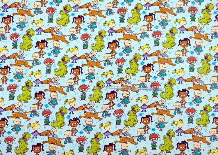 Rugrats Go Wild Fabric Rugrats Fabric 100% Cotton Fabric Cartoon Cotton ...