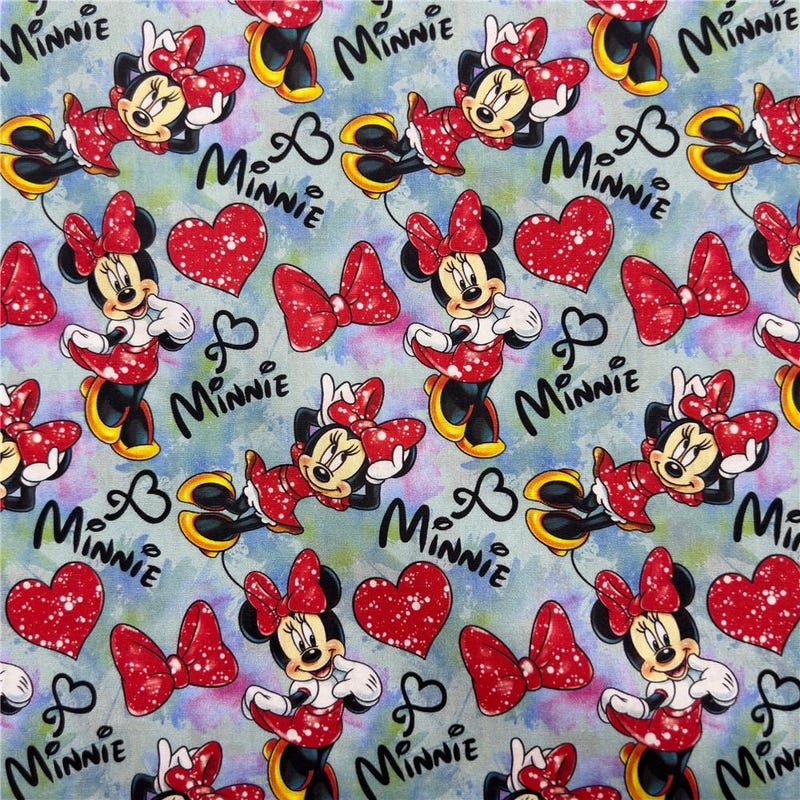 Minnie Mouse Fabric - Etsy