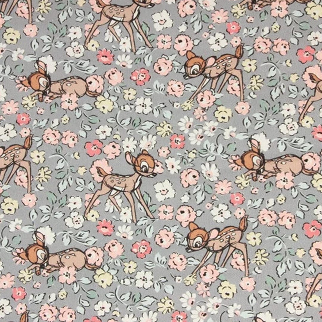 Bambi Fabric 100% Cotton Fabric Cartoon Cotton Fabric by the Half Yard ...