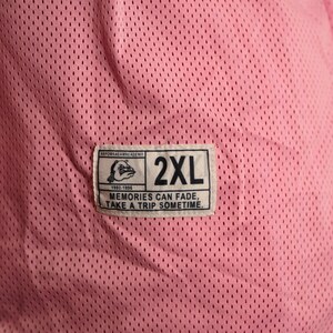 Trendy Pink Oversized Mesh Jersey for Women V-neck Sports Top With ...