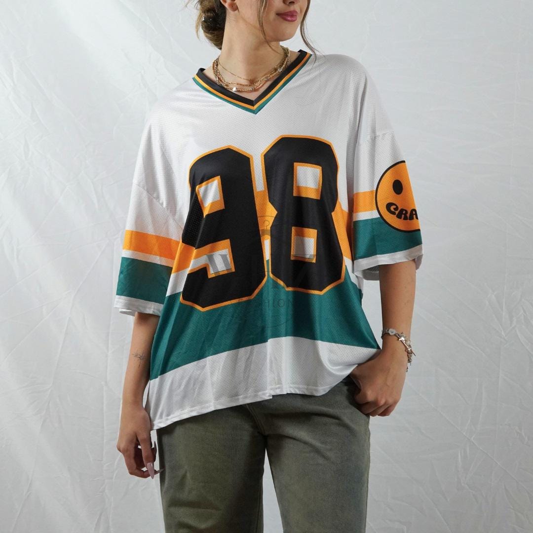 Oversized Retro Smiley Face Jersey Shirt |mesh Graphic Tee | Vintage ...