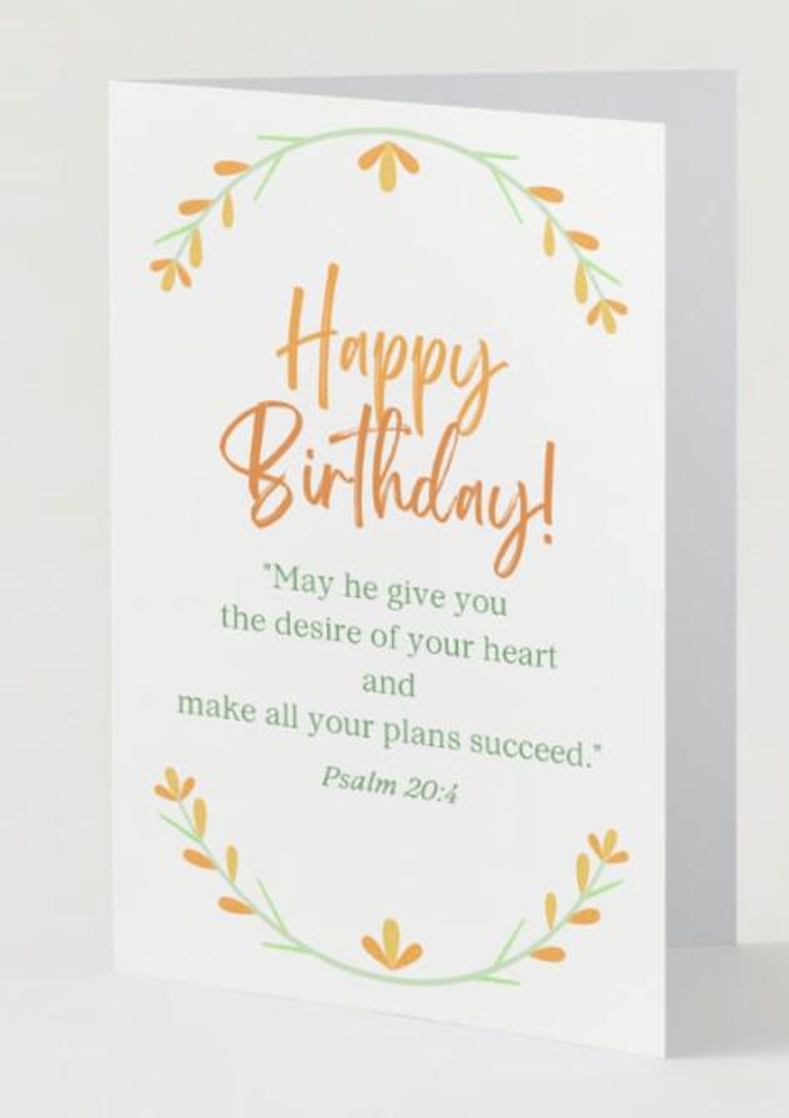 Printable Digital Christian Birthday Card (featuring the Bible Verse ...