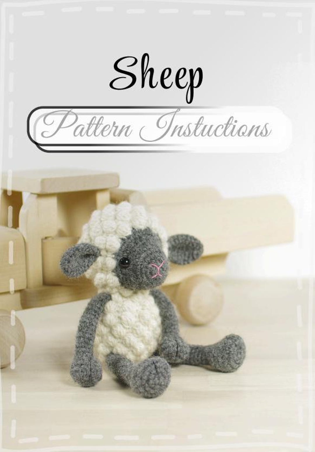 Cute Sheep Crochet Pattern Amigurumi Sheep PDF Tutorial Easy Step-by ...