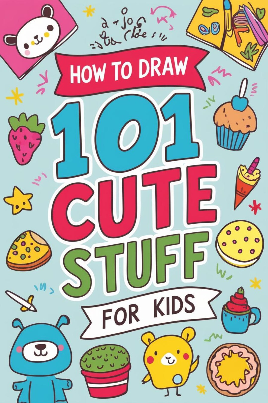 How to Draw 101 Cute Stuff for Kids: Easy Drawing Book for Beginners ...