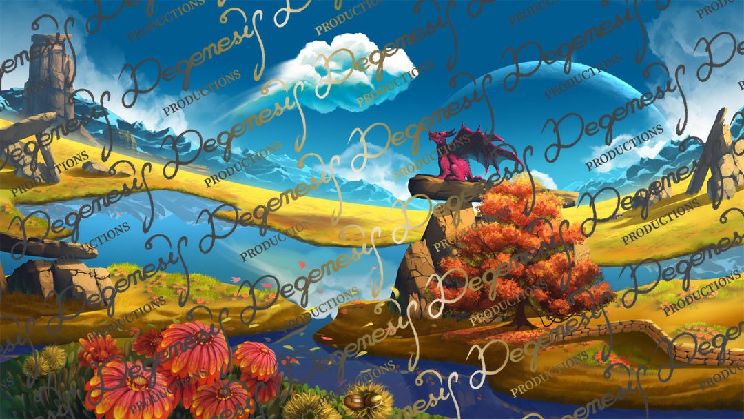 Enchanted Plateau Wallpaper animated and Static - Etsy