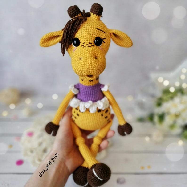 Crochet Giraffe Toy Pattern: Funny Amigurumi Safari Animal (PDF Eng) - Etsy