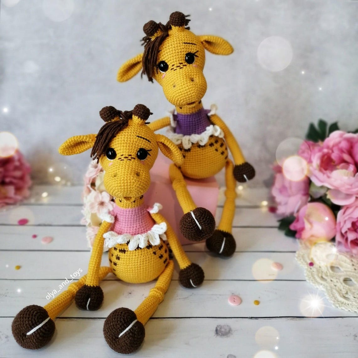Crochet Giraffe Toy Pattern: Funny Amigurumi Safari Animal (PDF Eng) - Etsy