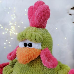 Crochet Hen Pattern, Amigurumi Chicken Plush Toy (PDF in Eng), Happy ...