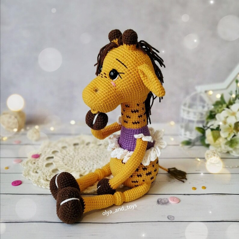 Crochet Giraffe Toy Pattern: Funny Amigurumi Safari Animal (PDF Eng) - Etsy