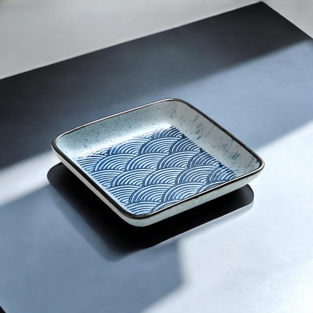 Traditional Japanese Sushi Plate Handmade & Designed by Kat Premium ...