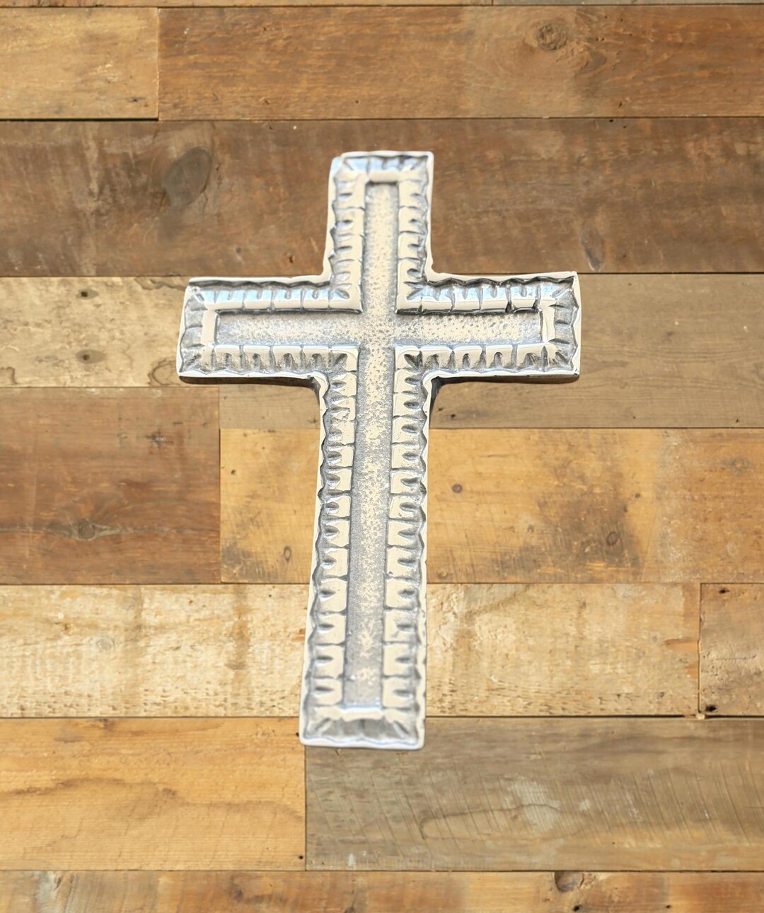 Handcrafted Pewter Cross A Masterpiece of Mexican Craftsmanship - Etsy