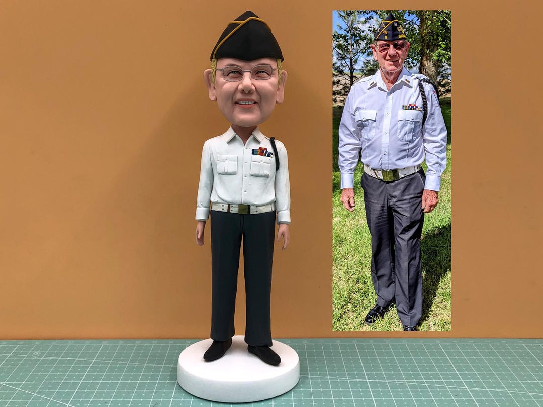 Personalized Officer Bobblehead: Custom Military Retirement Gift - Etsy