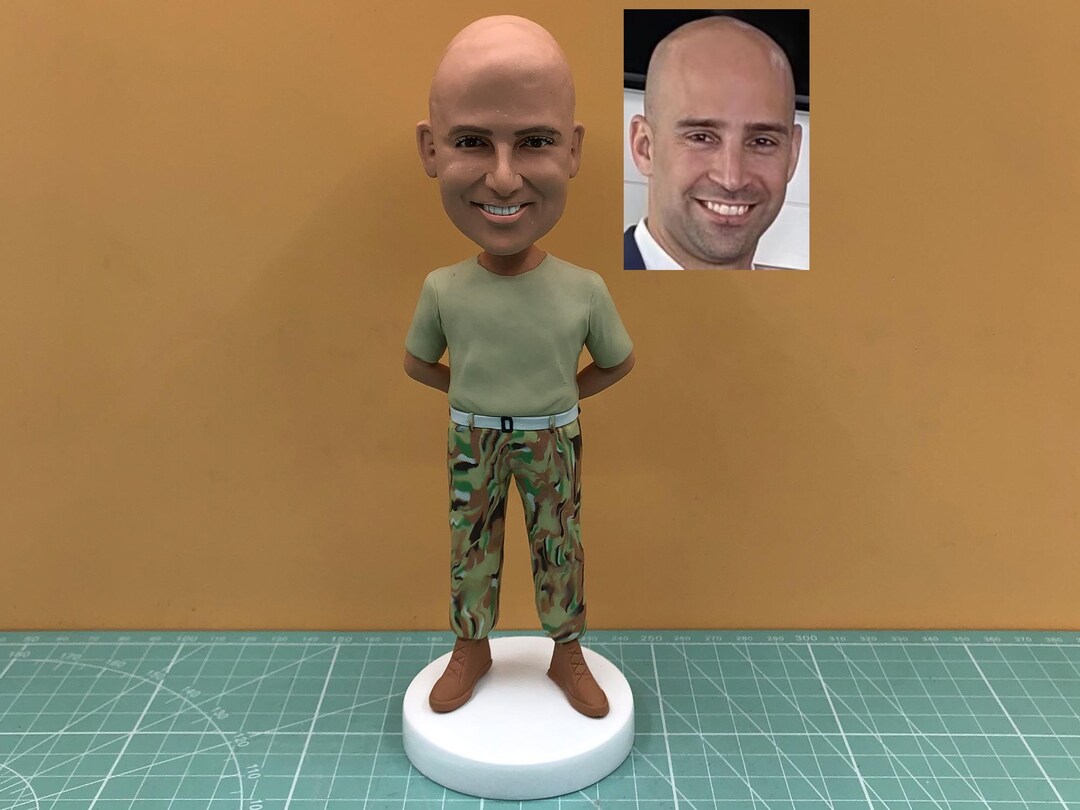 Custom Soldier Bobblehead: Personalized Military, Police, Veteran Gift ...