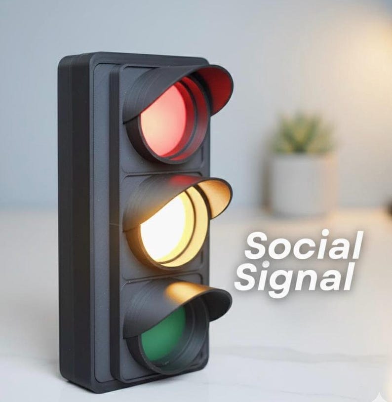 Traffic Light Desk Lamp: USB LED Busy Light - Gaming, Home Office - Etsy