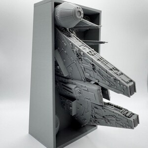 Millennium Falcon Book Nook | Galactic Battle Space Scene | Bookcase ...