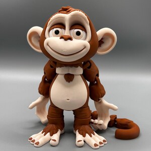 Cute Articulating Monkey – Stands Upright, Hangs by Tail or Hand ...