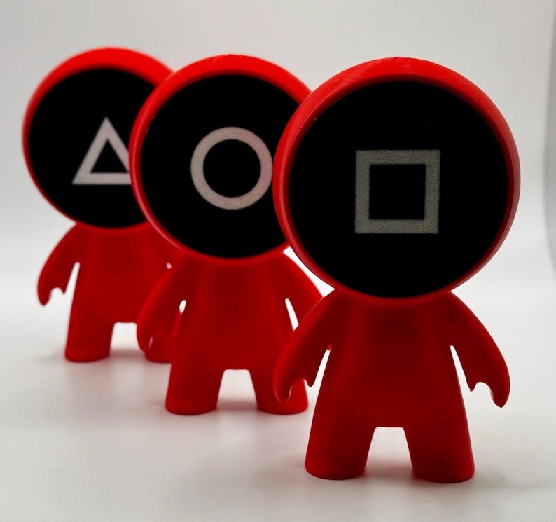 Squid Game Guard Figure — 3D Printed Collectible Mini Figure, Fan Gift ...