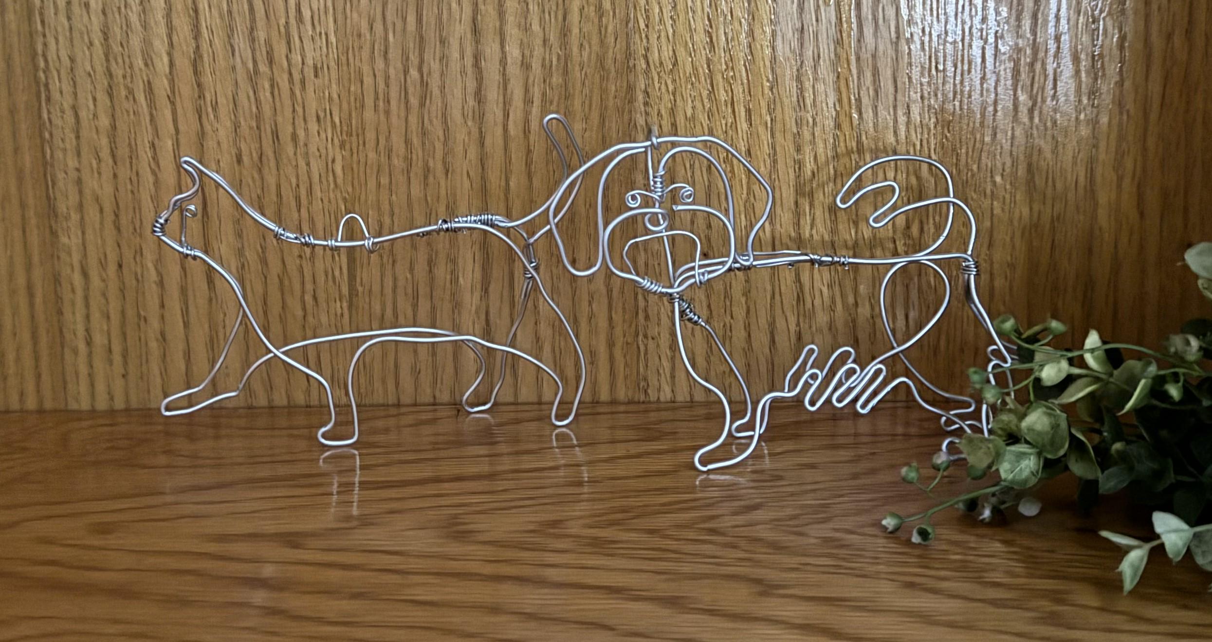 Cat Wall Art | Wire Wall Art | Cat Wall Decor | Wall Decor | Cat Decor ...
