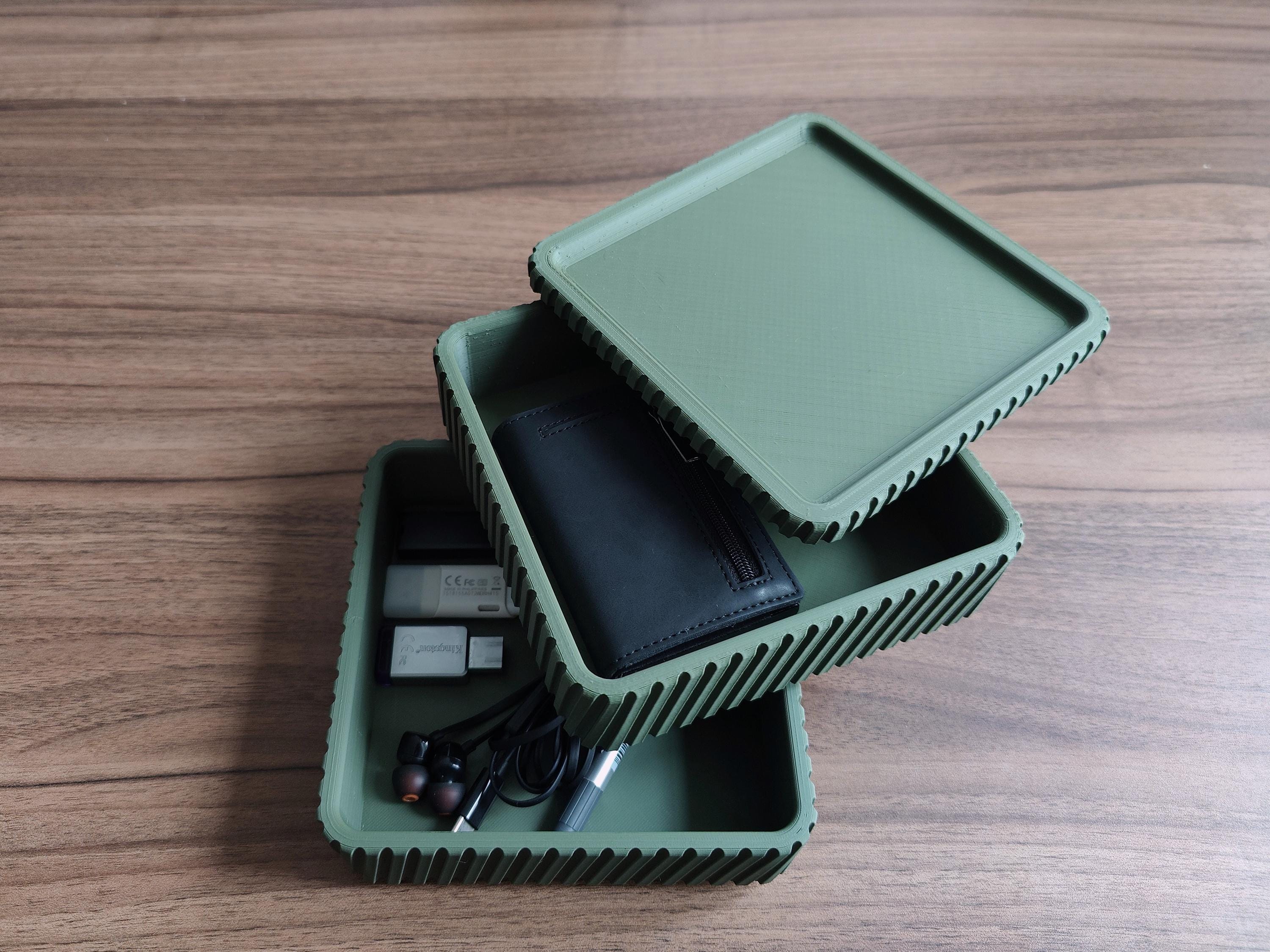 Stackable Minimalistic Desk Organizer Box - 3D Printable STL File for ...