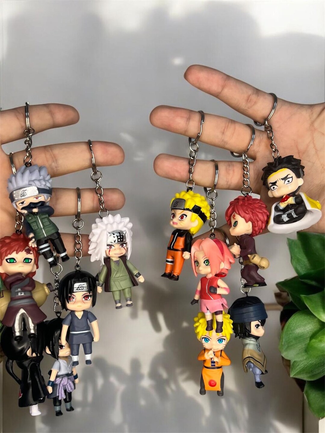 NARUTO, Mini Anime Figures, Resin Figurine, Handmade Model, Keychain ...
