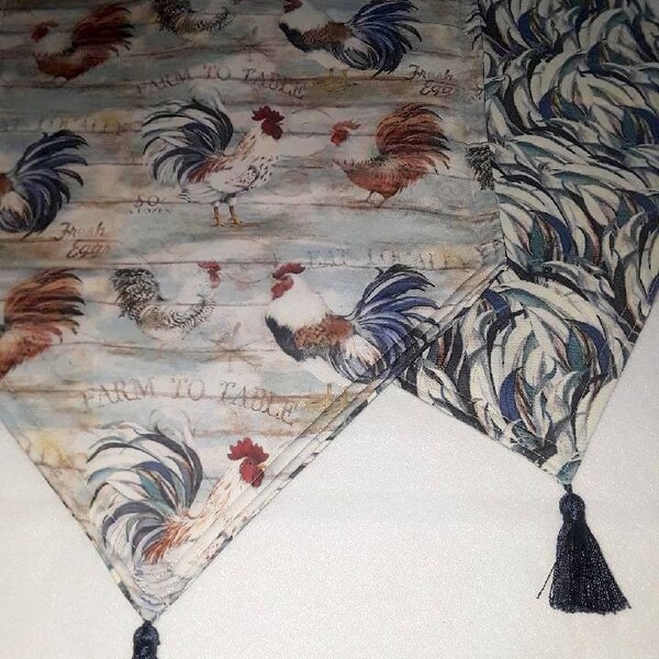 Rooster Table Runner - Etsy