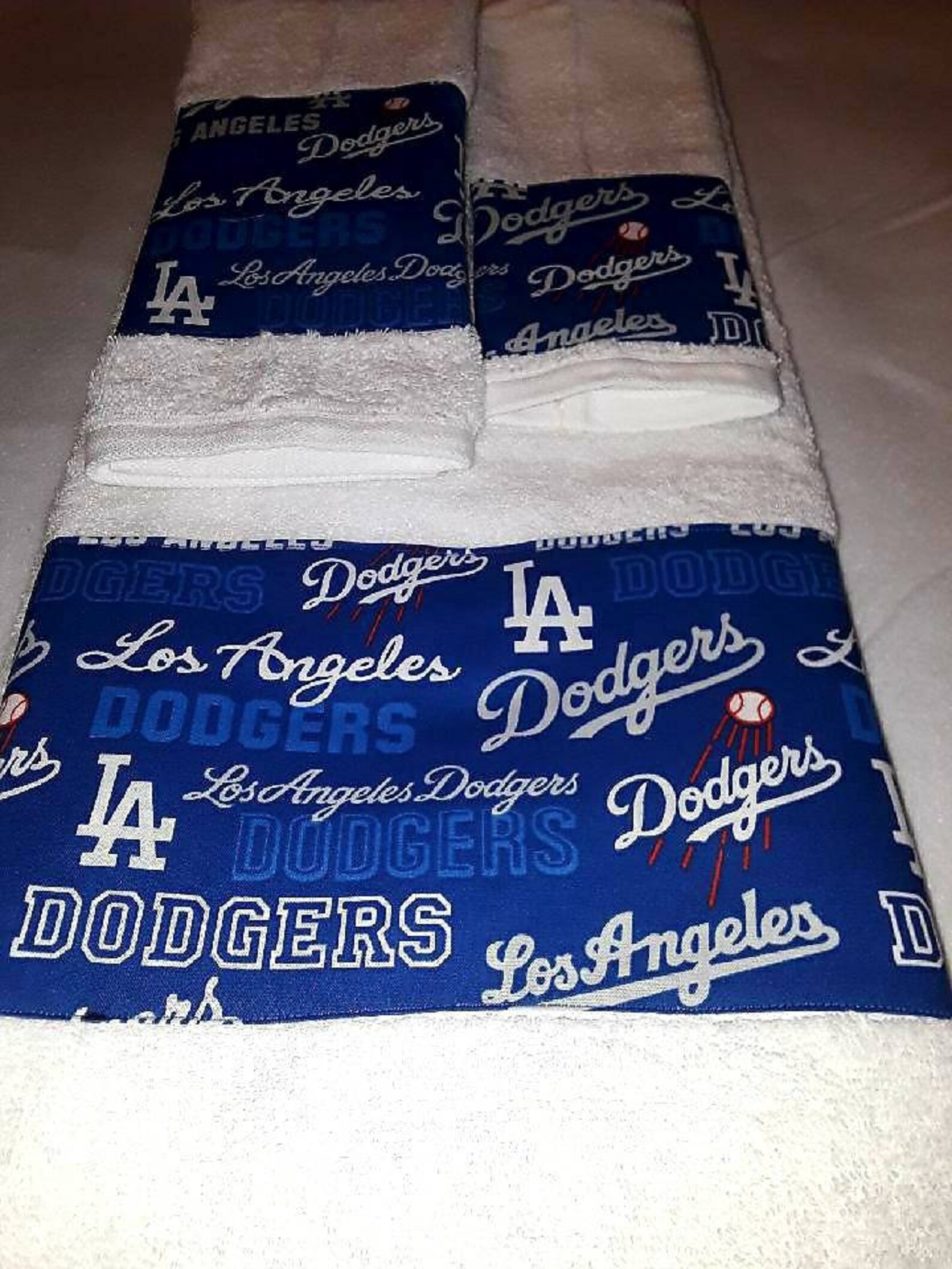 Los Angeles Dodgers 3 Piece Bath Towel Sets All Teams | Etsy