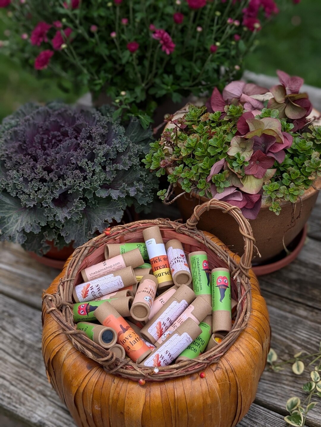 5 Pack Fall Lip Balm Tube / All-natural / Eco-friendly / Cardboard Tube ...