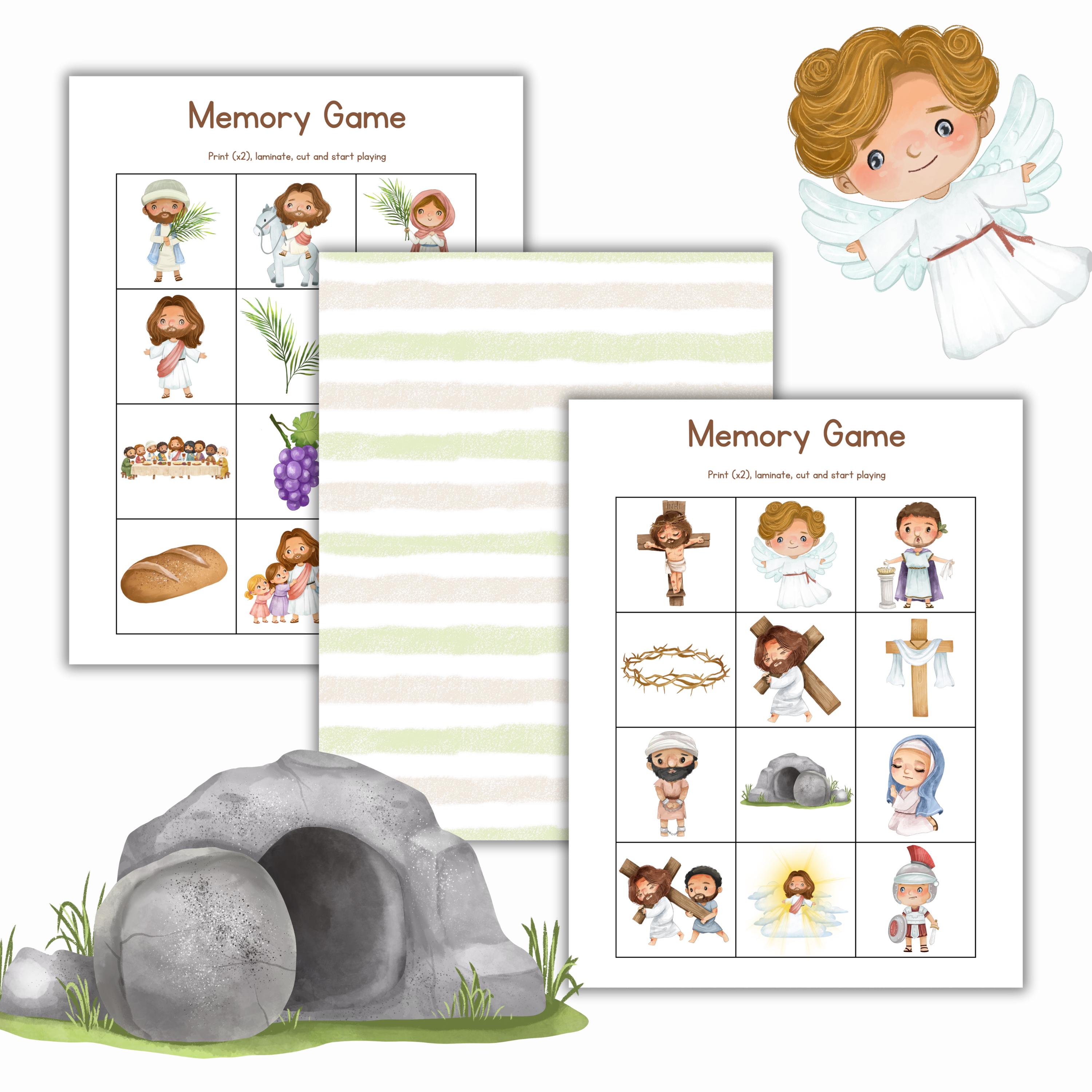 The Easter Story Activity Book for Kids | Christian Easter Worksheets ...