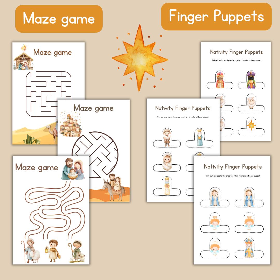 Nativity Christmas Activity Pages Christian Christmas Activities ...