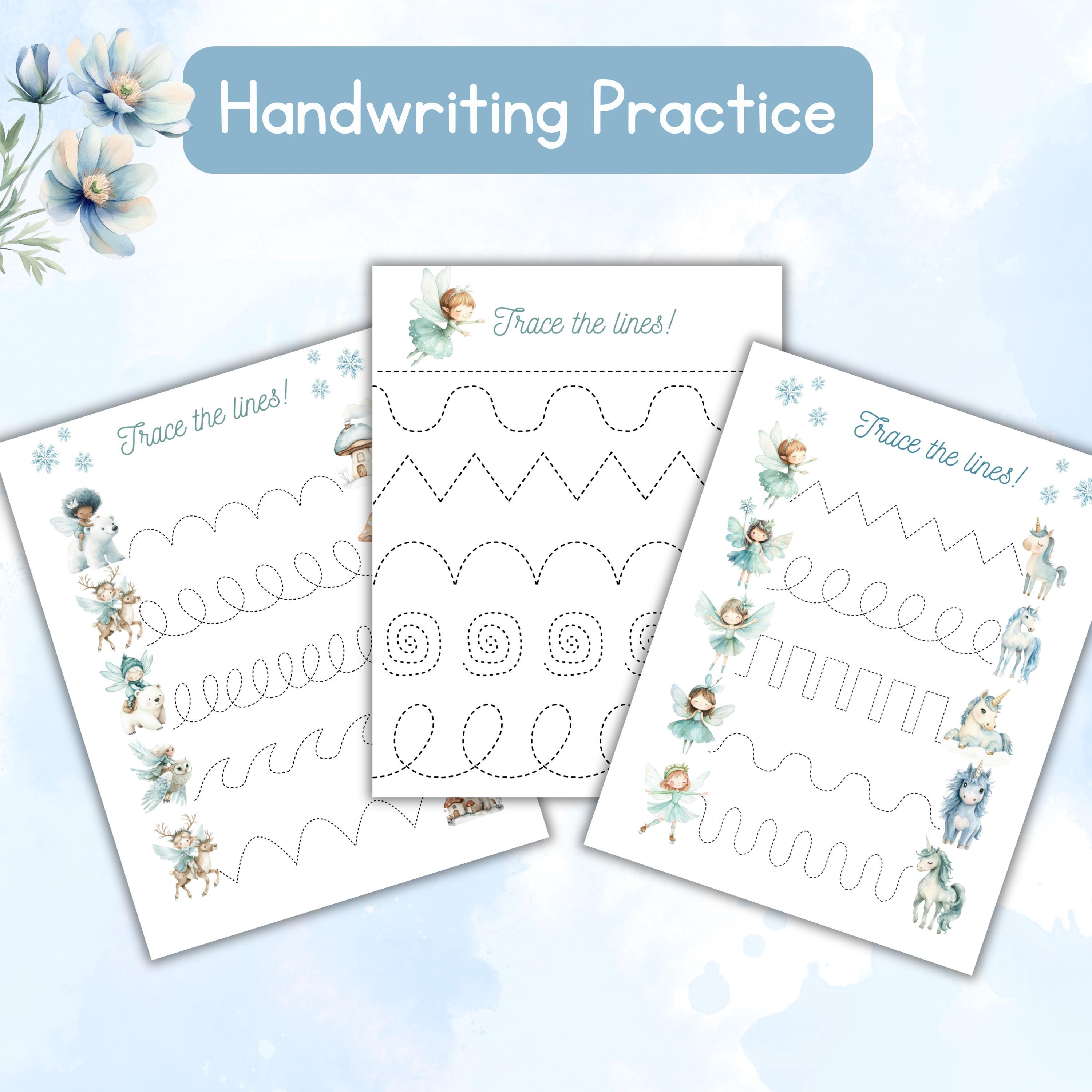 Alphabet Tracing ABC Handwriting Practice for Kids Workbook Printable ...