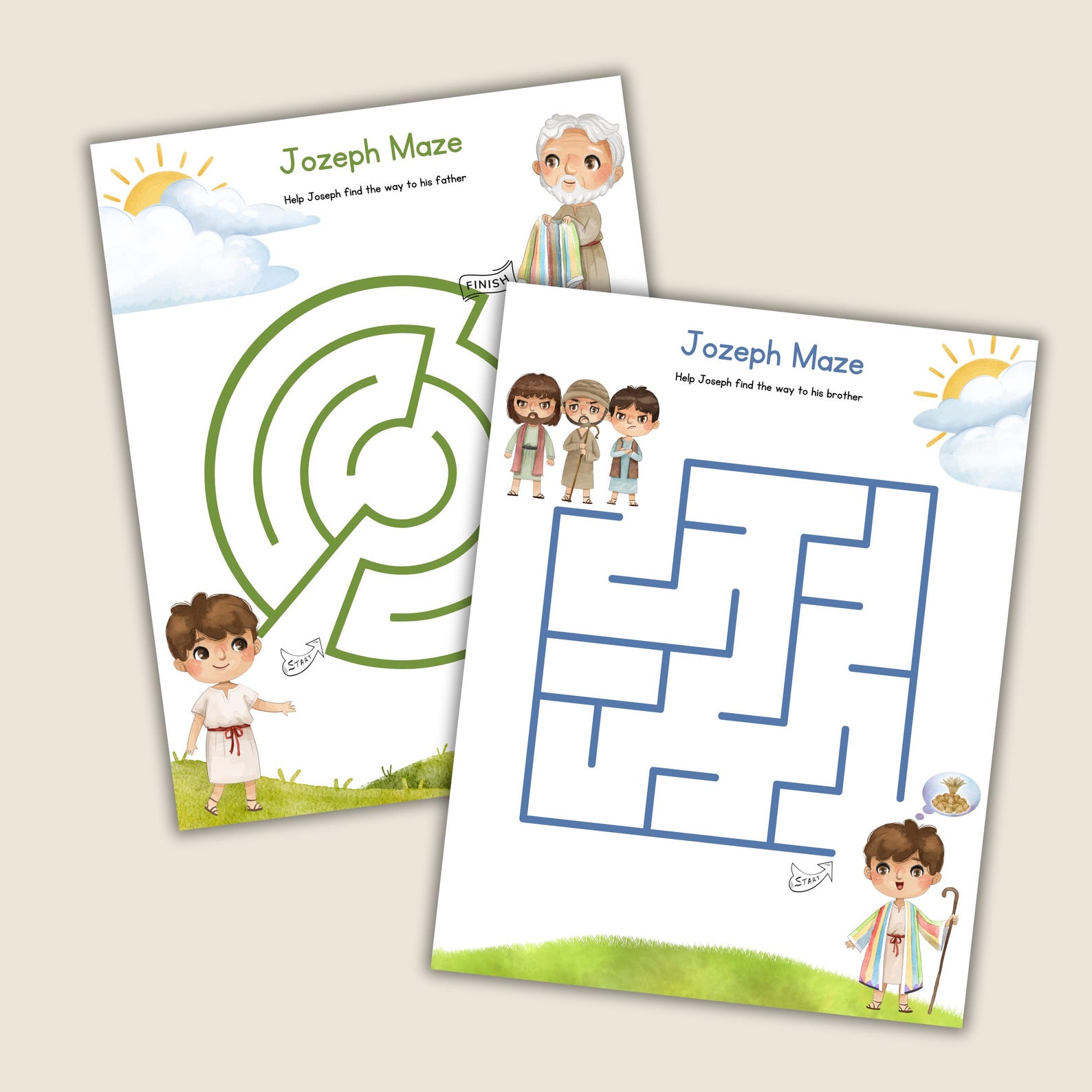 Joseph Activity Pack | Bible Story Activities for Kids | Joseph and His ...