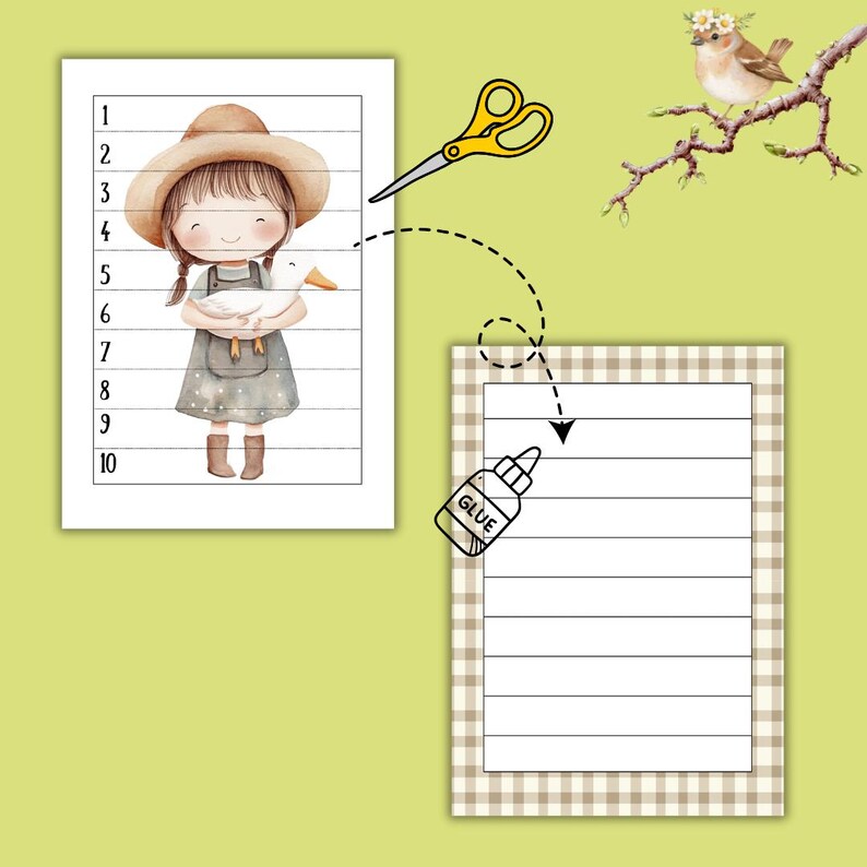 Spring Farm Number Puzzle|numbers Sequence|preschool Counting ...