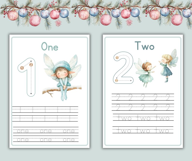 10 Number Tracing Worksheets, Tradable Numbers, Printable Numbers, Kids ...