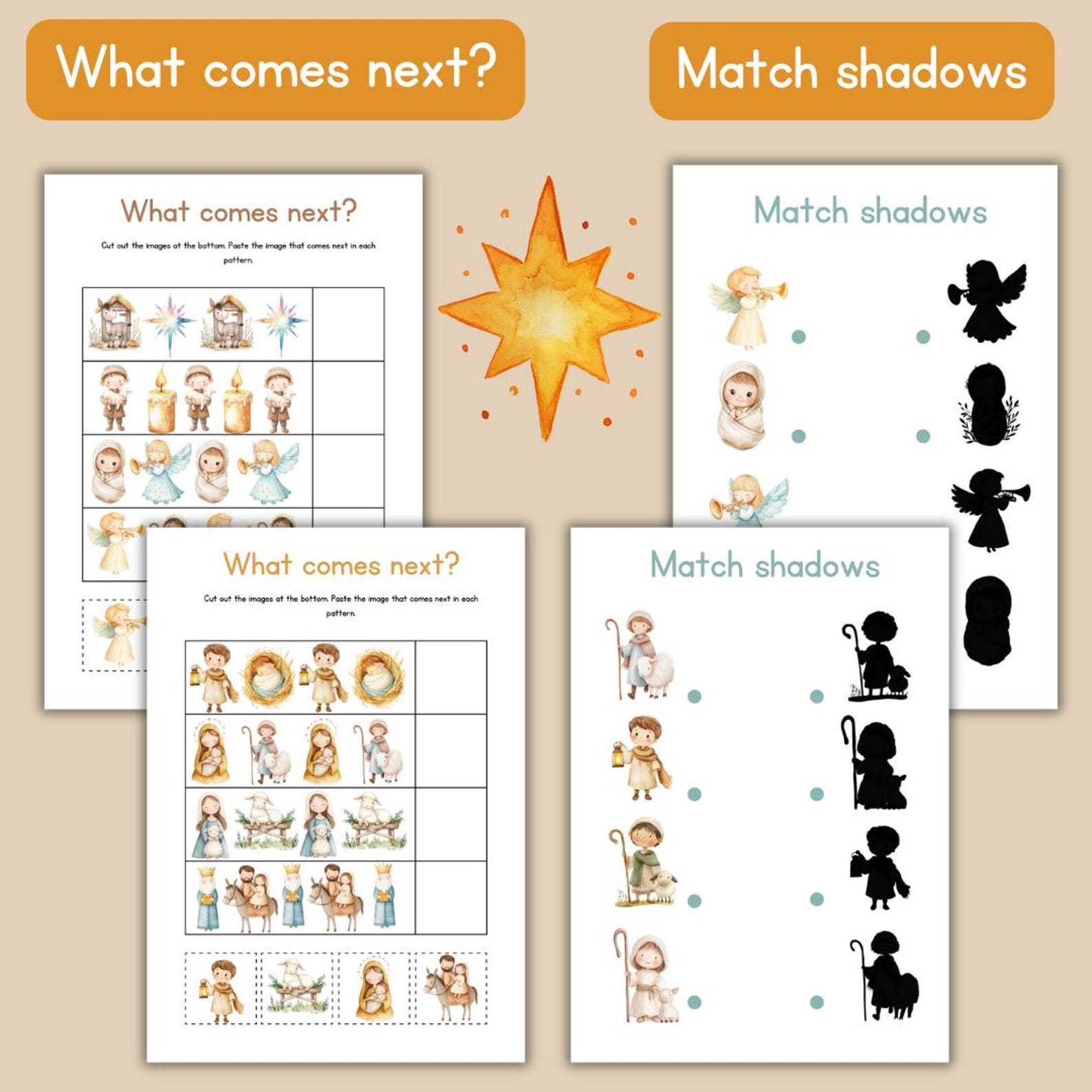 Nativity Christmas Activity Pages Christian Christmas Activities ...