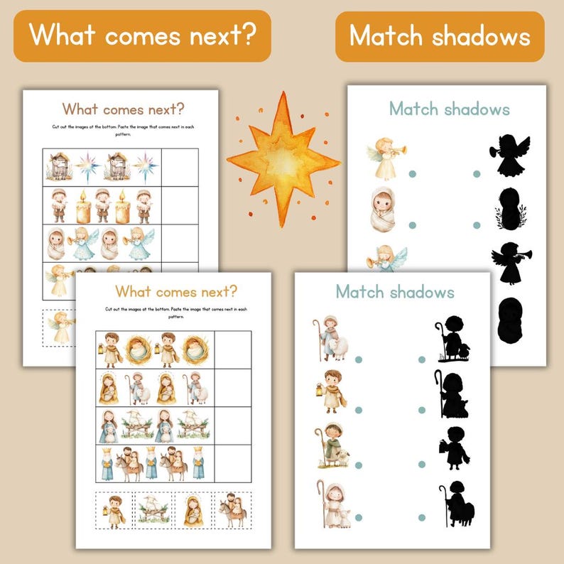 Nativity Christmas Activity Pages Christian Christmas Activities ...