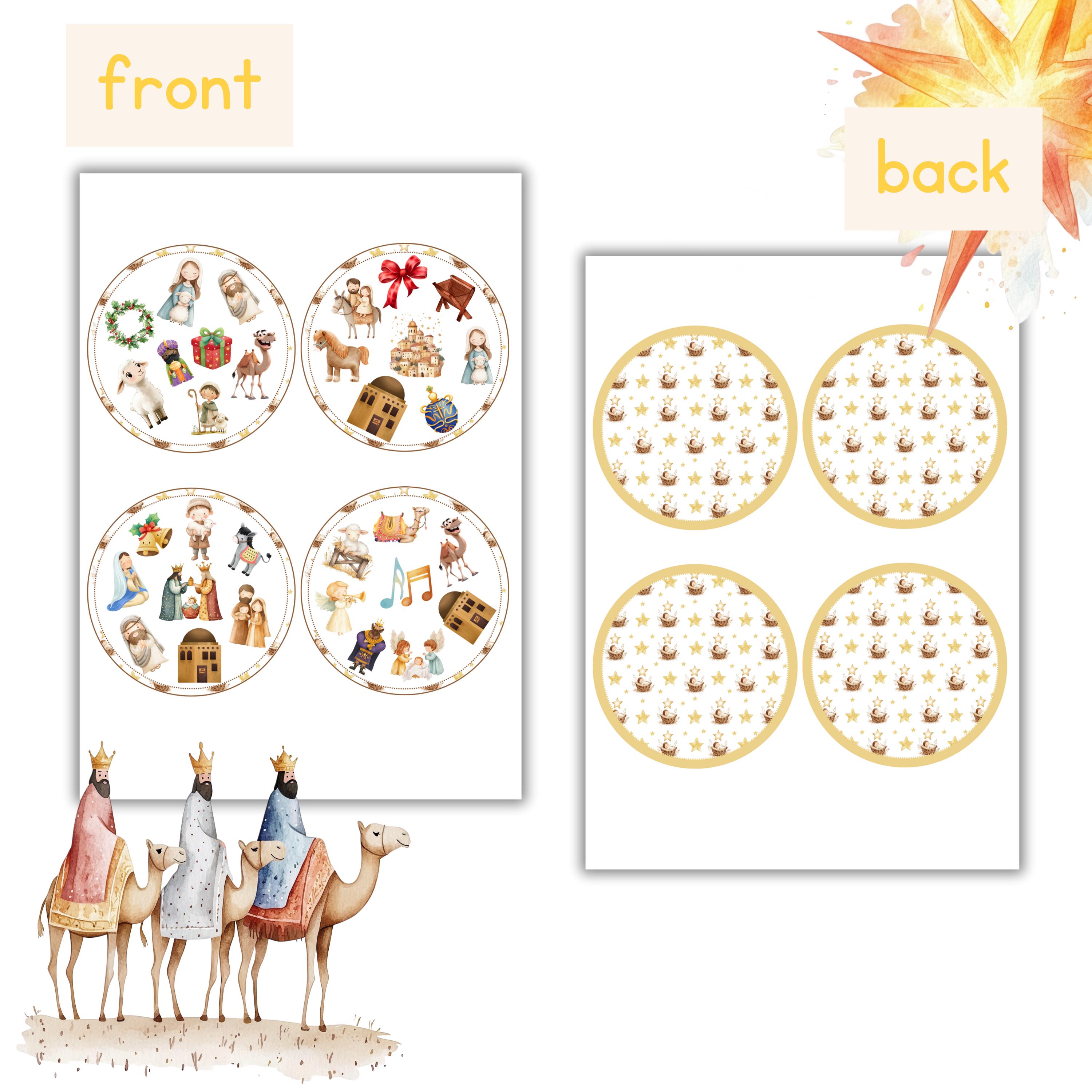 Nativity Spot It|double Game|birth of Jesus Seek It| Family Game ...