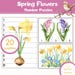 Spring Flowers Number Puzzle|numbers Sequence|preschool Counting ...