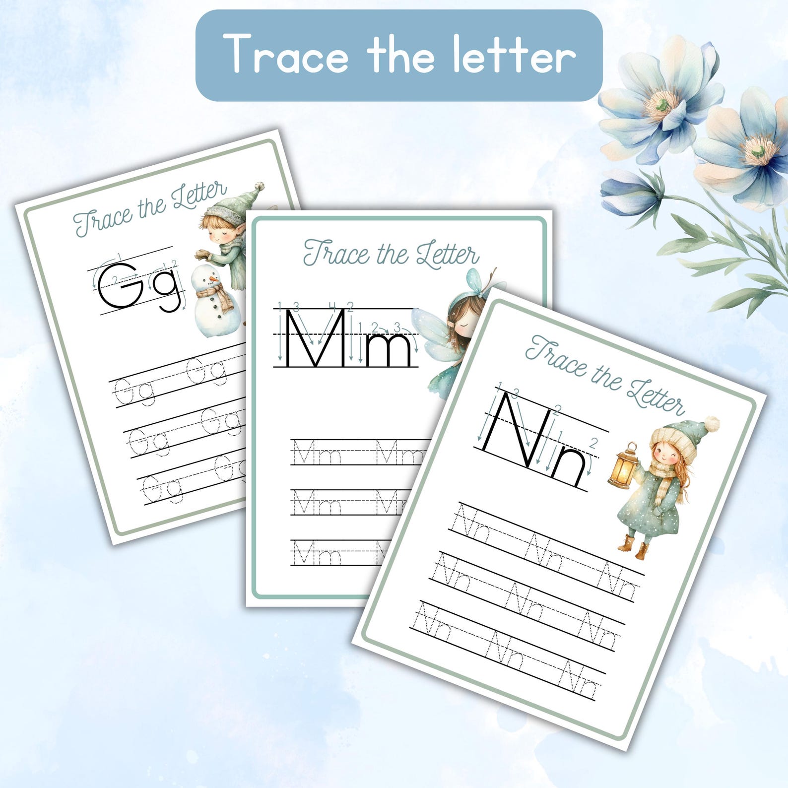 Alphabet Tracing ABC Handwriting Practice for Kids Workbook Printable ...