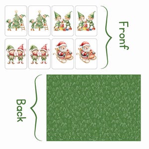 Christmas Memory Game Matching Activity for Kids Toddlers Preschool ...