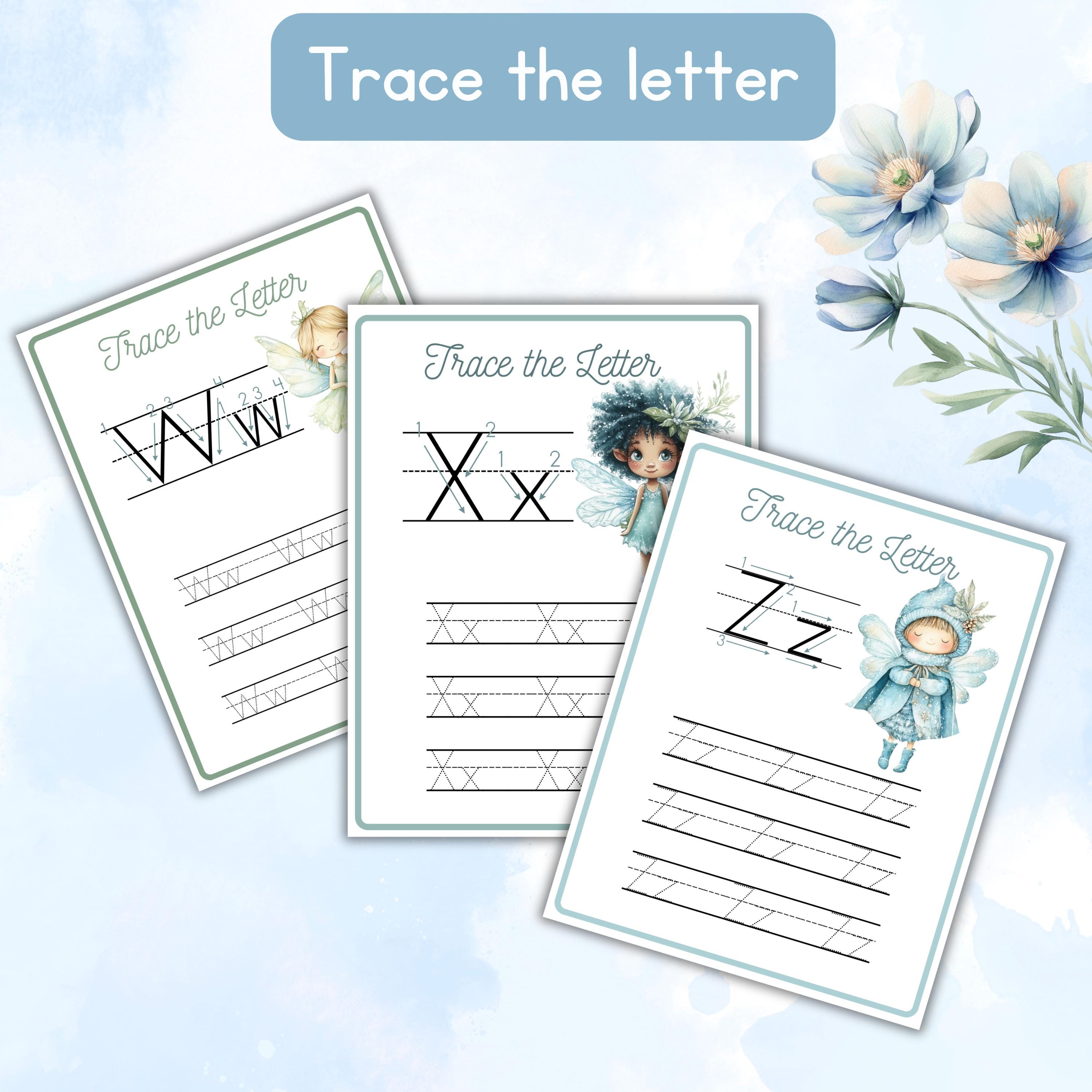 Alphabet Tracing ABC Handwriting Practice for Kids Workbook Printable ...