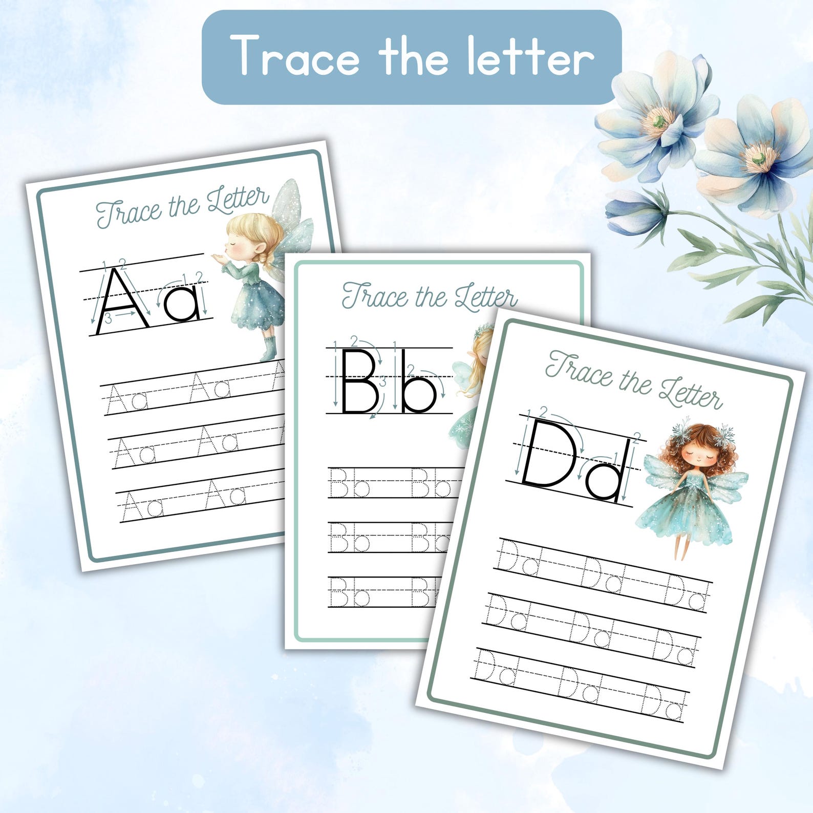 Alphabet Tracing ABC Handwriting Practice for Kids Workbook Printable ...