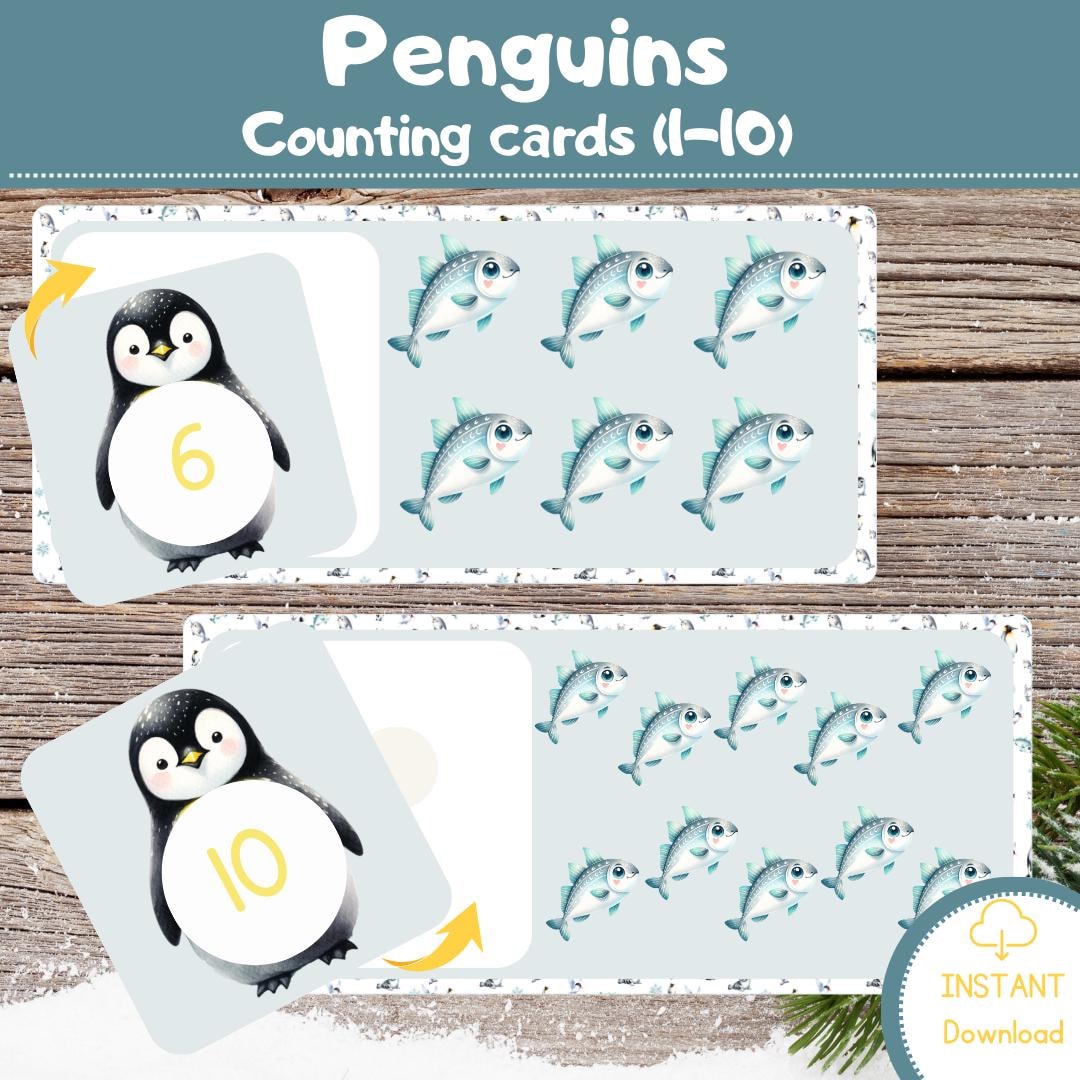 Penguin Counting Activity|numbers 1-10 Count|count Activities for ...