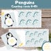 Penguin Counting Cards 1-10 | Preschool Printable (digital Download) - Etsy