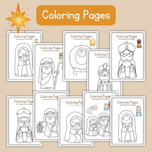 Nativity Christmas Activity Pages Christian Christmas Activities ...
